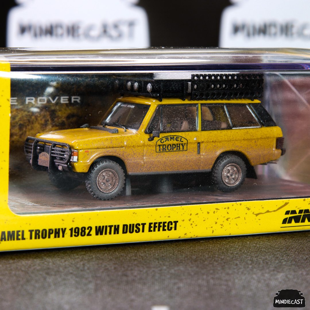 Inno64 Range Rover Classic Camel Trophy 1982 With Dust Eff