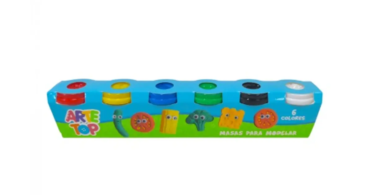 MASA PARA MODELAR SET 6 COLORES