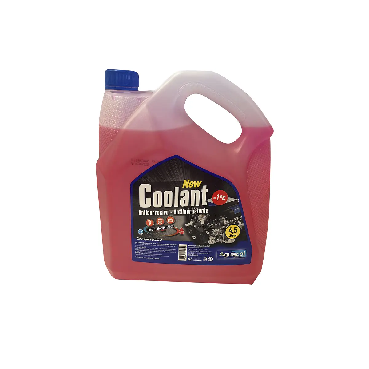 BIDON NEW COOLANT -1 4.5 Lts ( ROSADO)