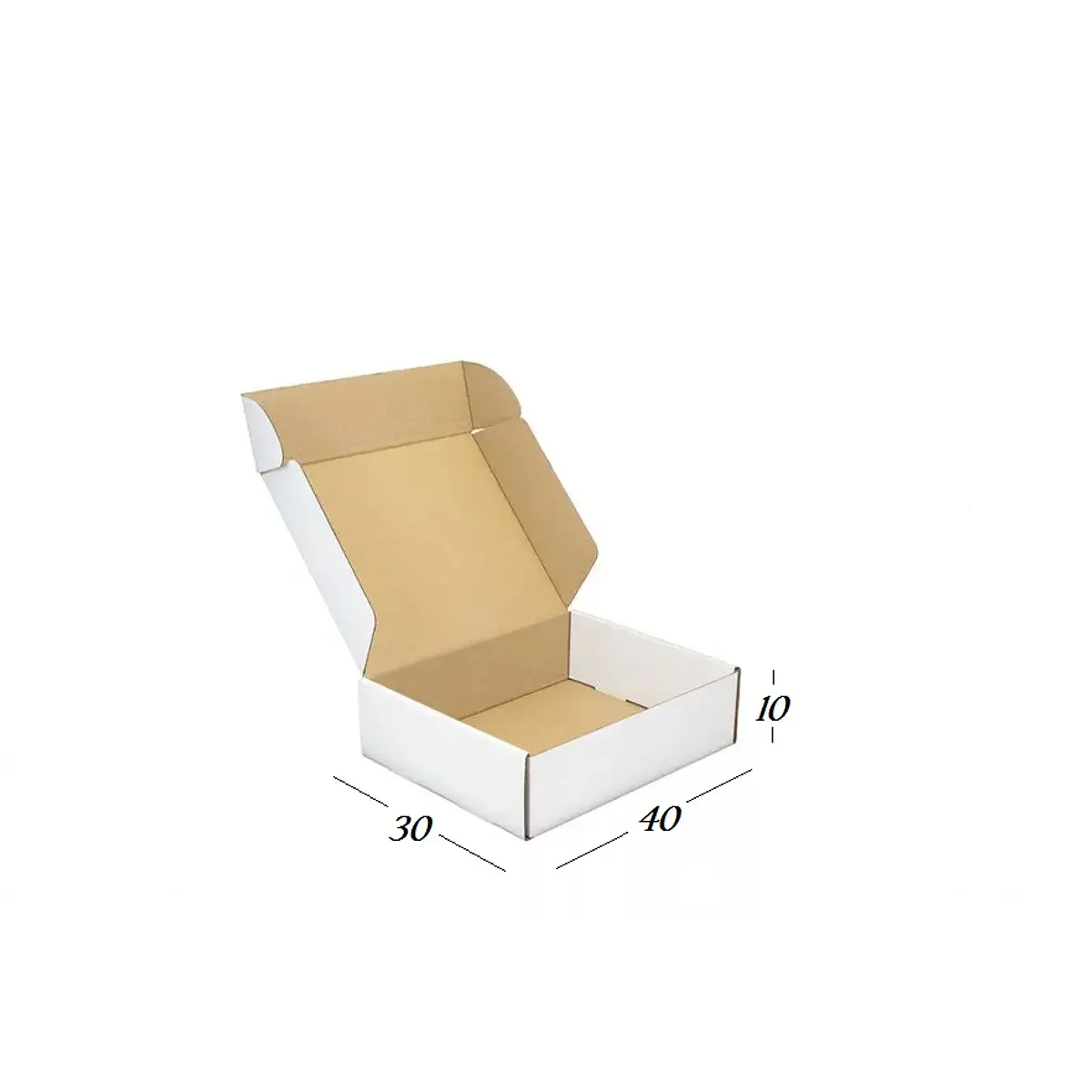 Caja Blanca 50 unidades 40x30x10