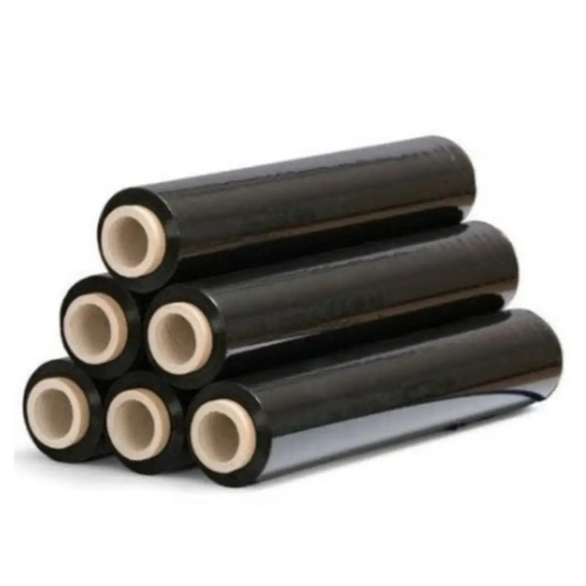 Film Stretch Negro 50cm X 220mt. (1) Una unidad.