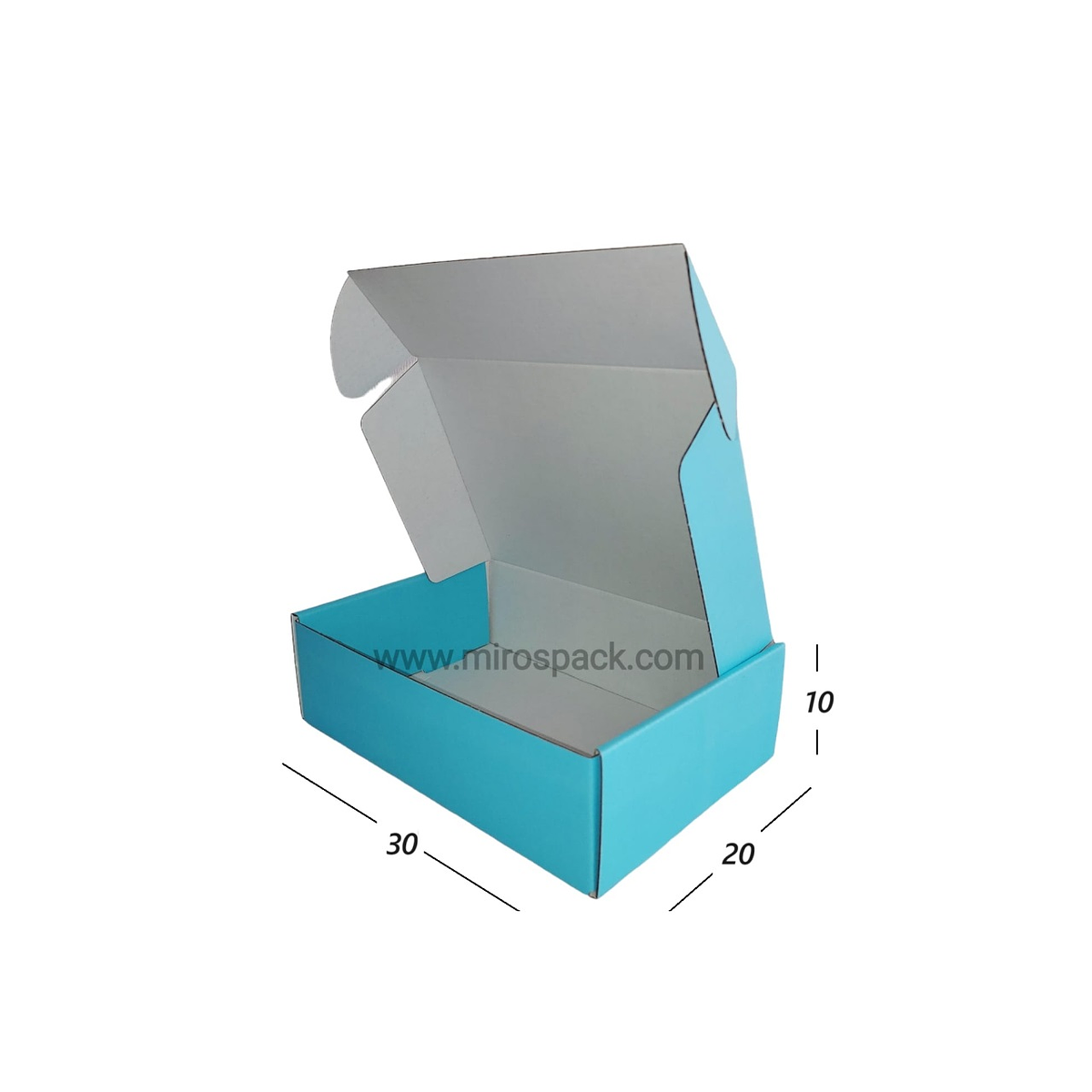 CAJA AUTOARMABLE CELESTE