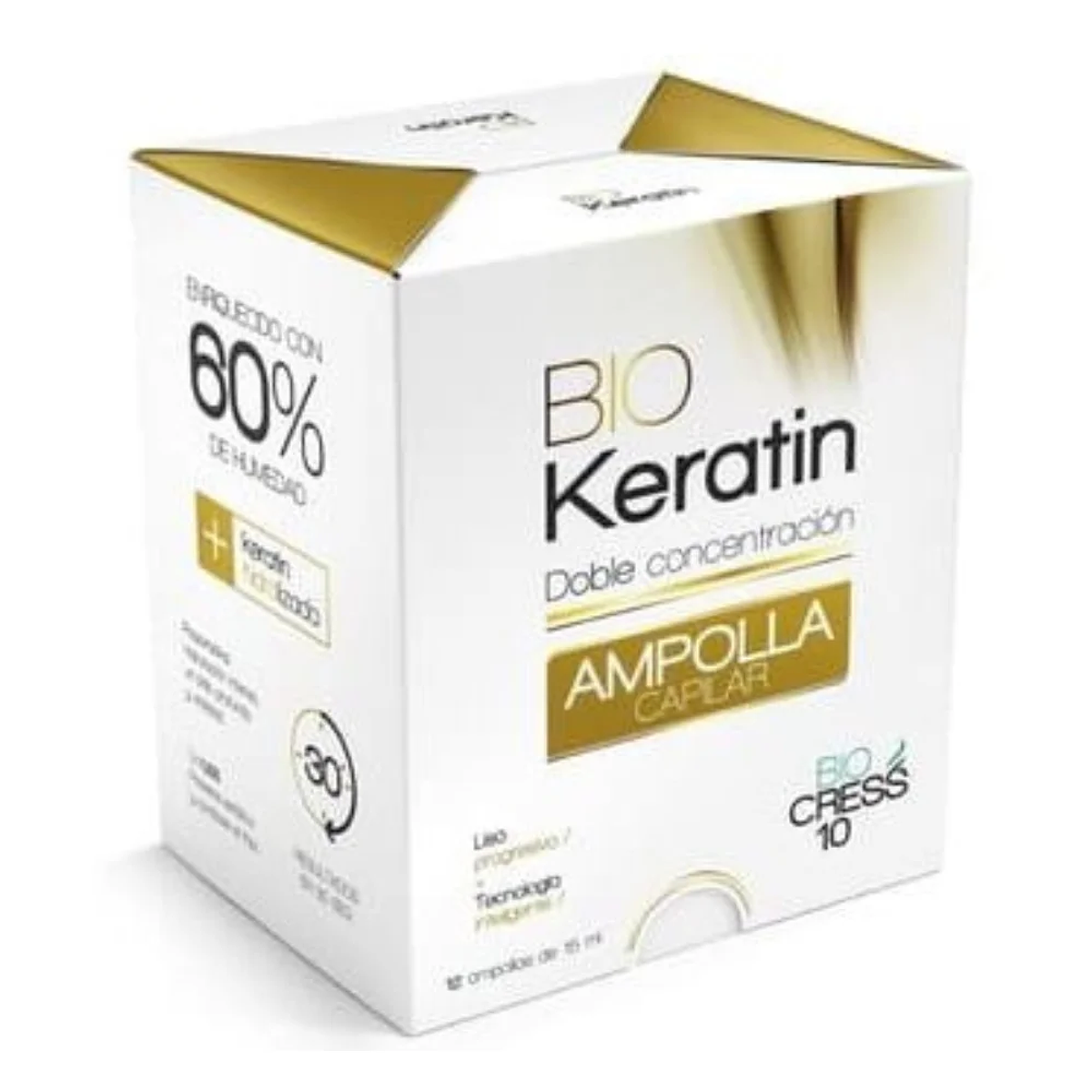 Biokeratin Ampolla caja de 12 unidades Biocress Tratamiento