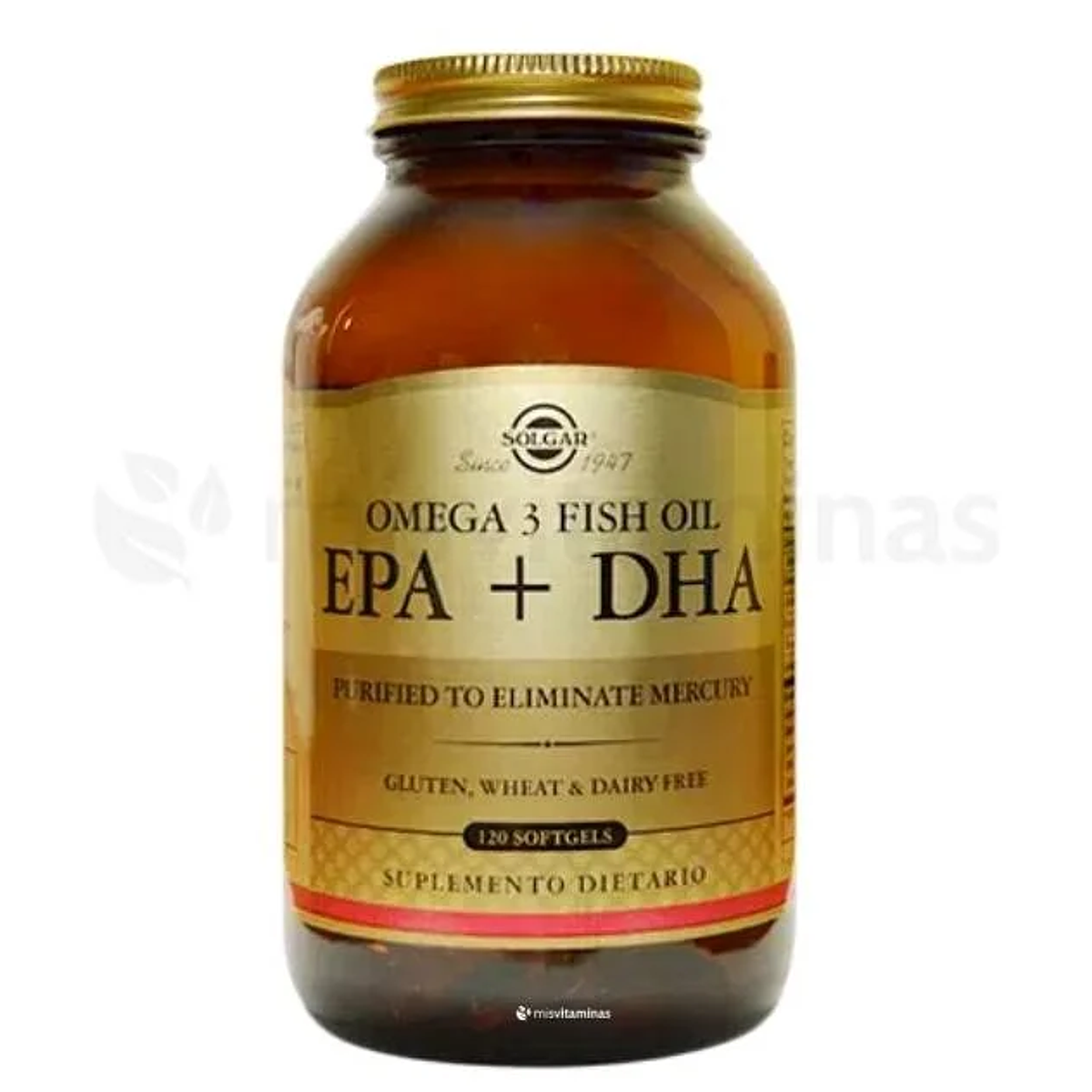 Omega 3 EPA + DHA 120 Softgels Solgar | Mis Vitaminas