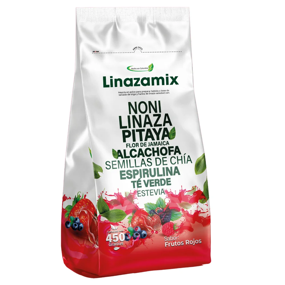 Linazamix 450 gramos Frutos Rojos Fibra Colon Cleanser
