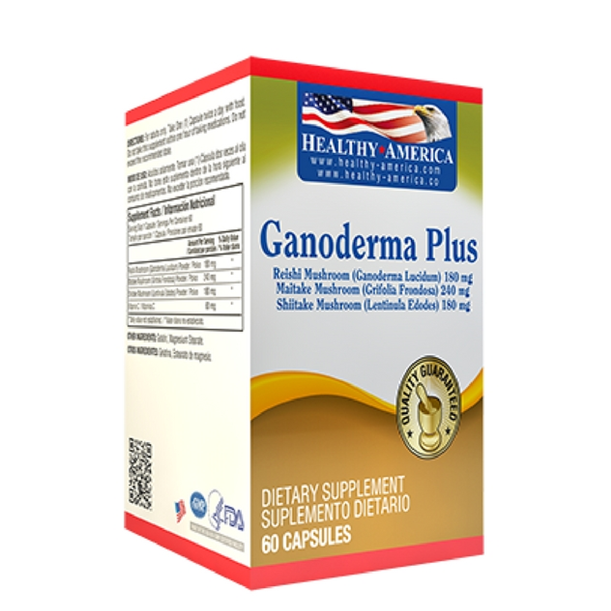 Ganoderma Plus 60 Capsulas Healthy America