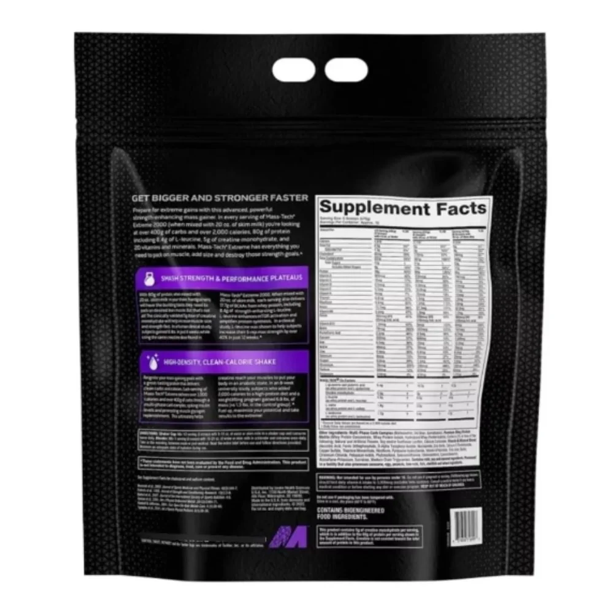Mass Tech Extreme 2000 20 Libras | Muscletech | MisVitaminas
