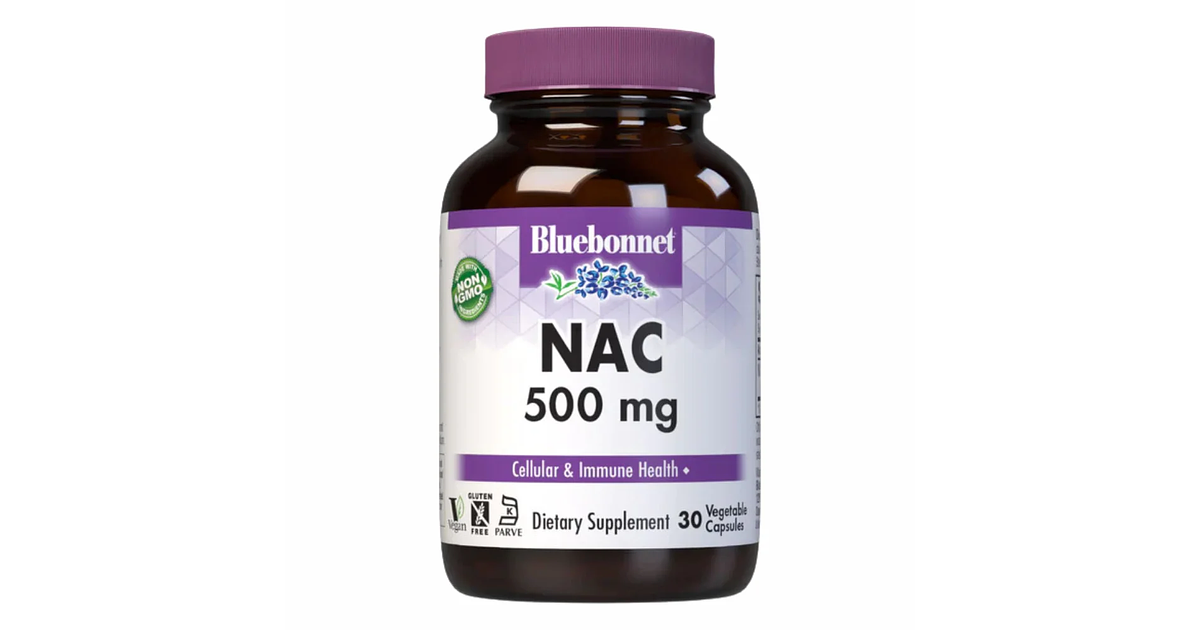 Nac 500 mg 30 Cápsulas Bluebonnet