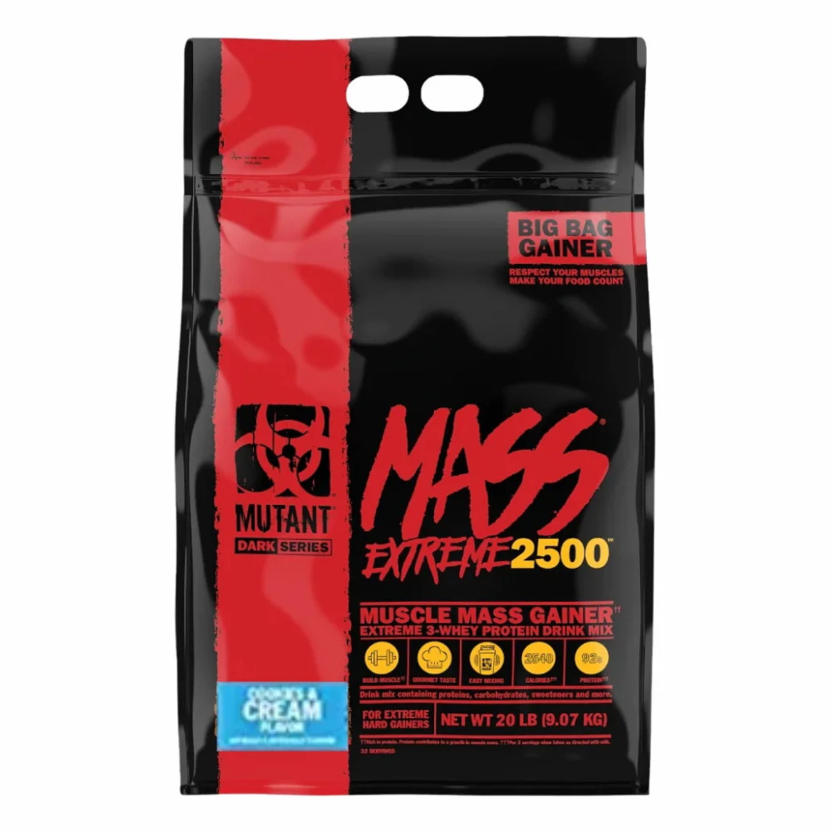 Mass Extreme 2500 Cookies & Cream 20 Libras Mutant