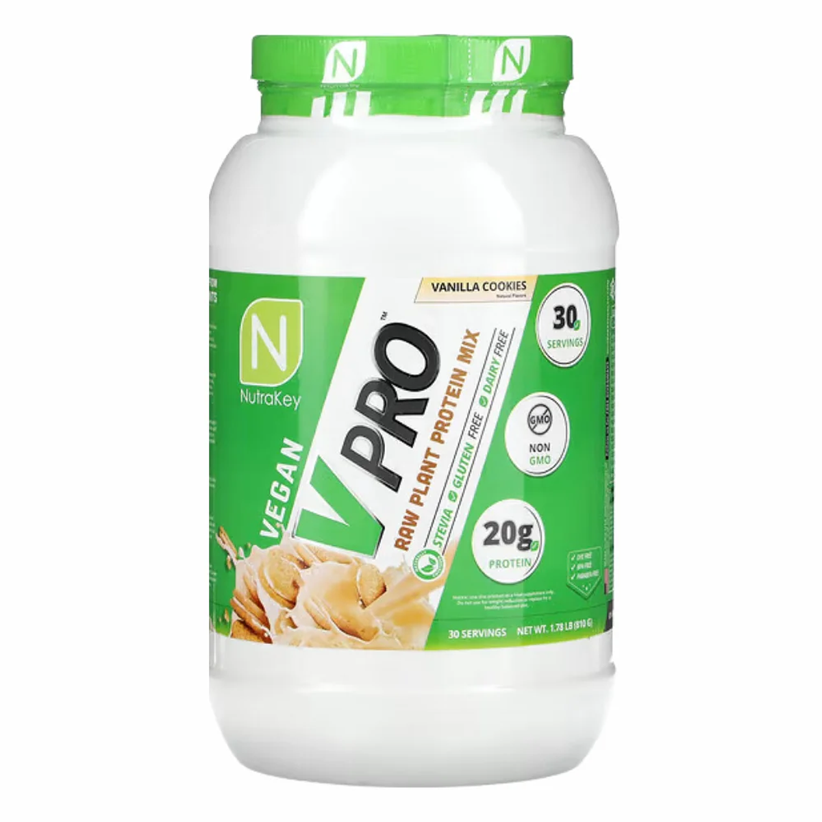 VPro Vainilla Proteína Vegana 810 gr Nutrakey