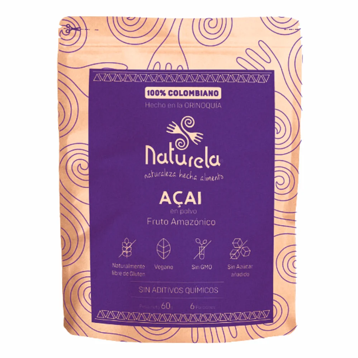 Acaí en Polvo 60 gr Naturela | Mis Vitaminas