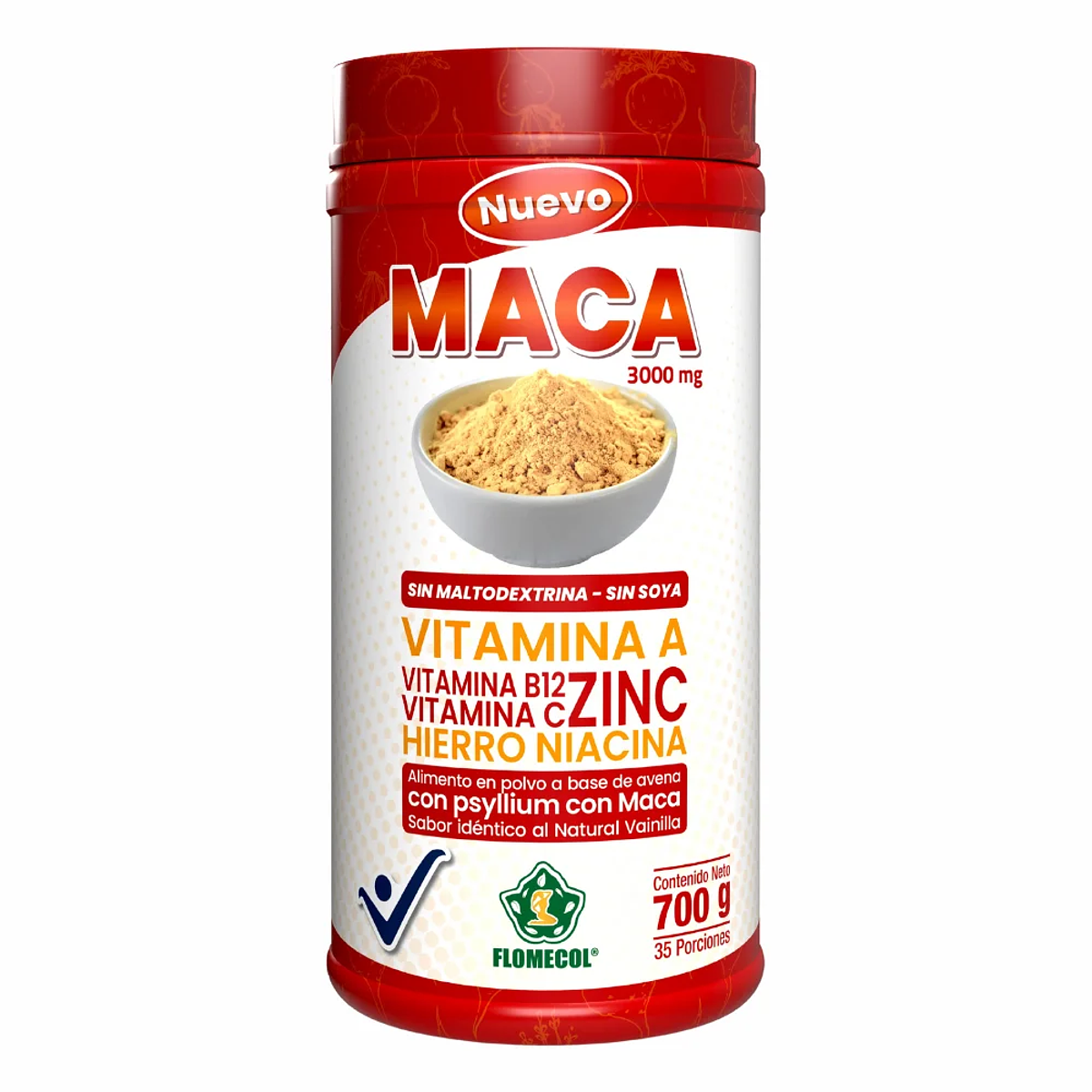 Maca 3000 mg 700 gr Flomecol | Mis Vitaminas