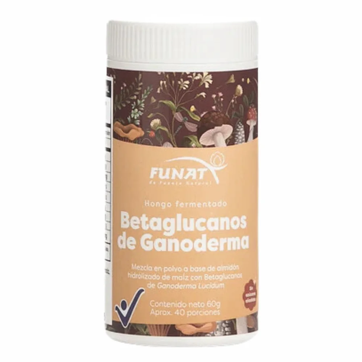 Betaglucanos de Ganoderma Hongo 60 gr Funat | Mis Vitaminas