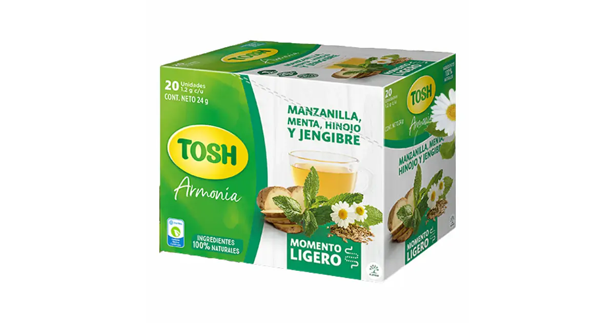 Infusión Aromática Momento Ligero 20 Unidades Tosh