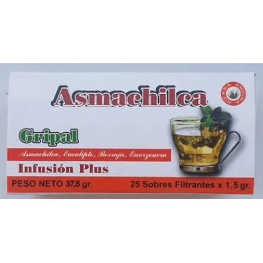 Té Filtrante 25 Bolsitas Asmachilca (Gripal Resfrío Tos)