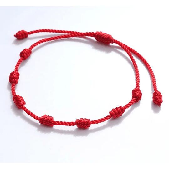Pulsera roja de protección 7 Nudos (2 unidades)