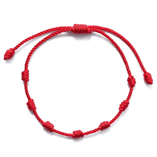 Pulsera roja de protección 7 Nudos (2 unidades)