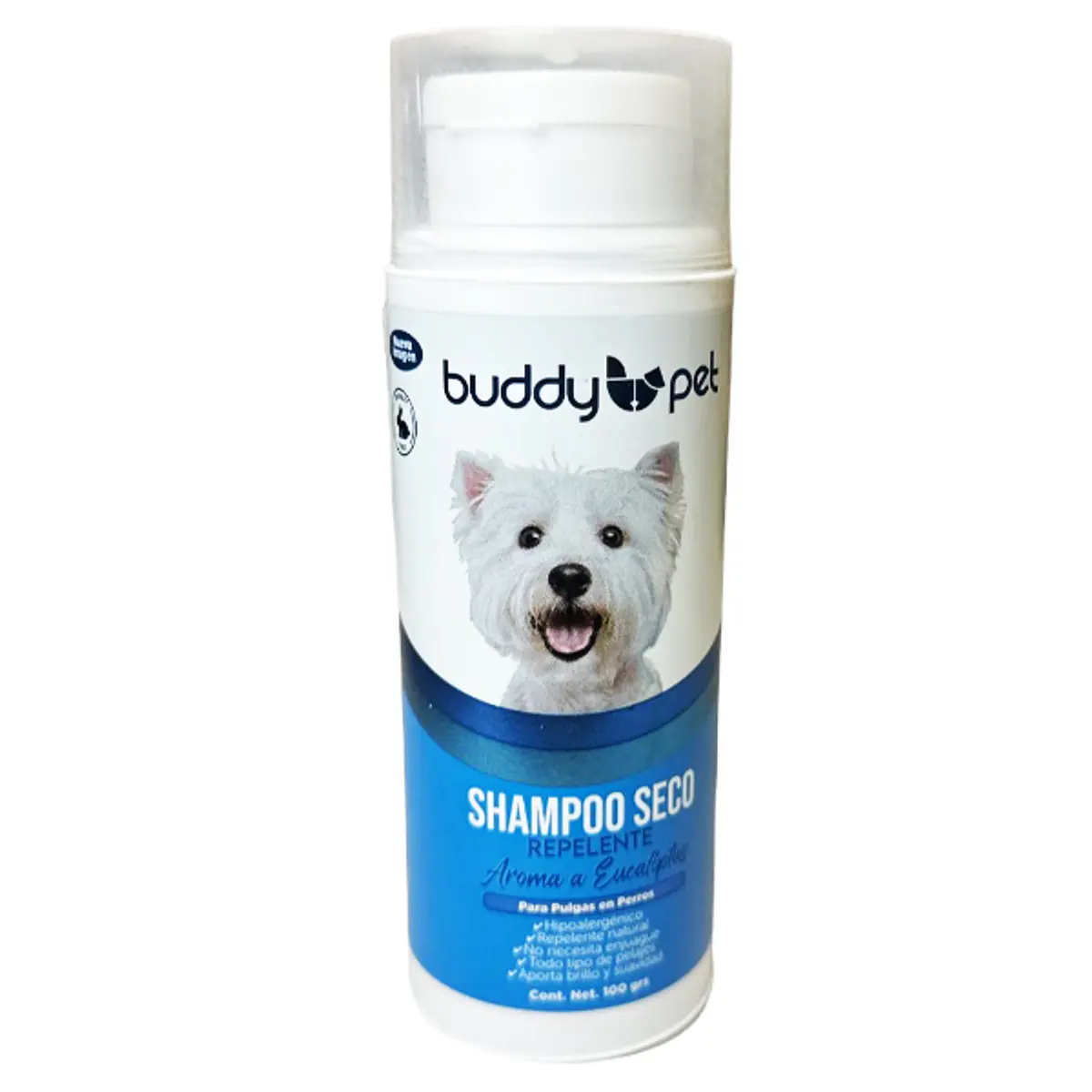 Shampoo seco para perros 100 grs