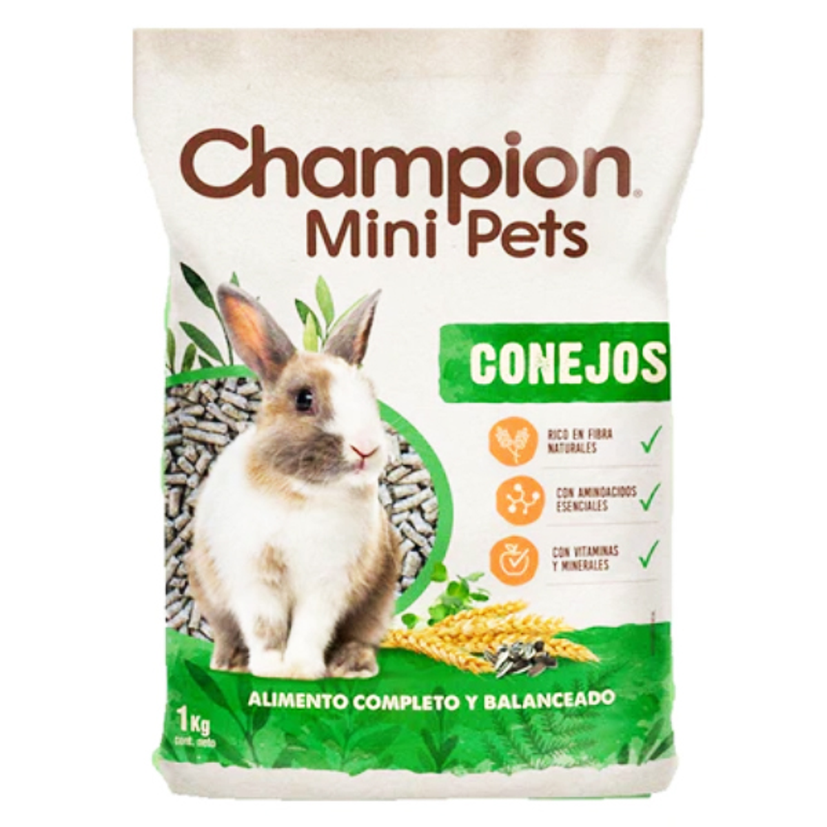 Alimento conejo champion mini pets 1 Kg