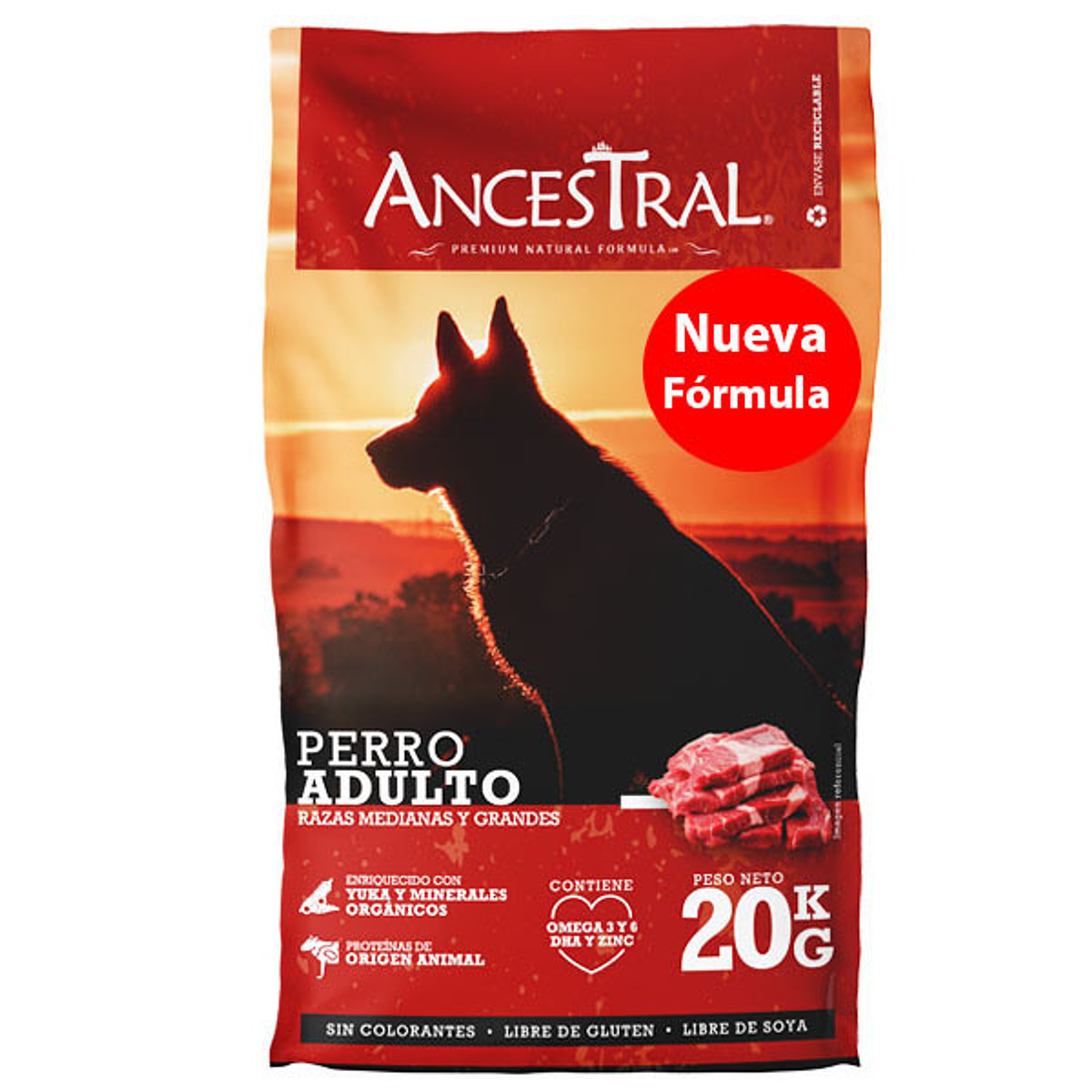 Ancestral Perro Adulto 20 Kg Nueva Fórmula