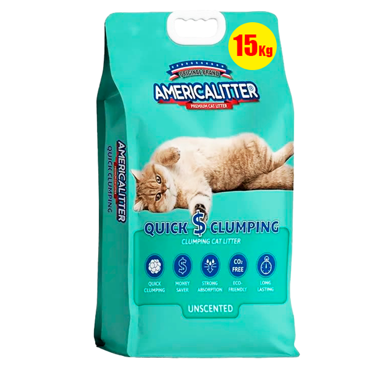 America Litter 15 Kg Quick Clumpling Arena Sanitaria