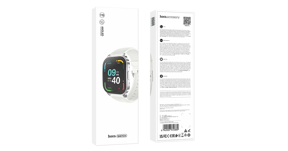Smartwatch Hoco Y19 AMOLED Gris