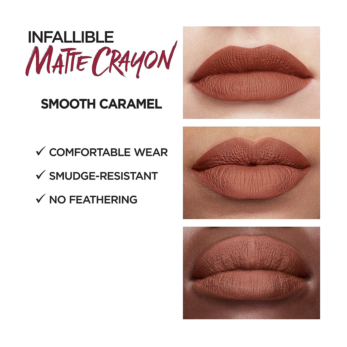 Labial L'Oreal Infalible Crayón Matte - 512 Smooth Caramel