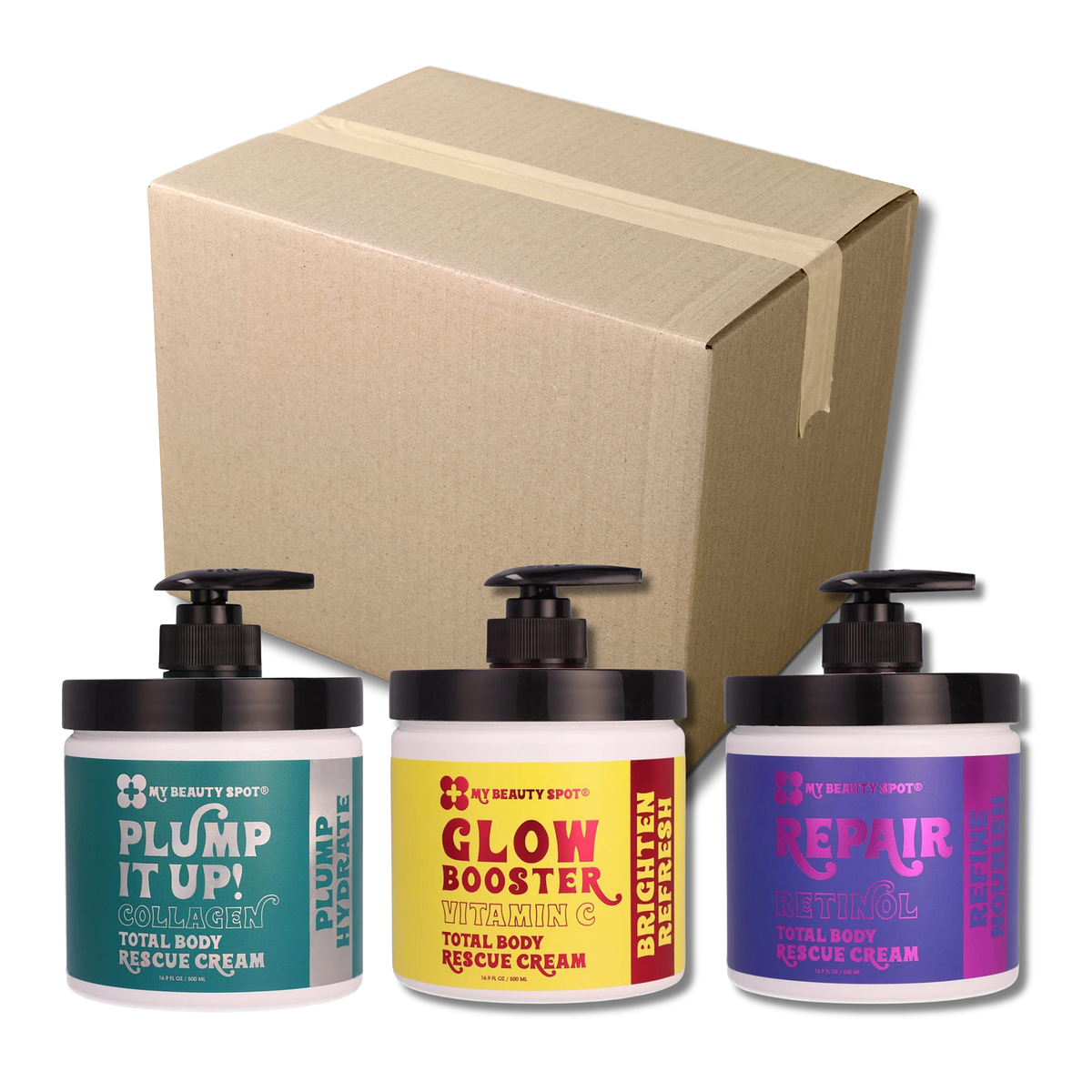 Caja de 24 Lociones Corporales Hidratantes - 3 Modelos