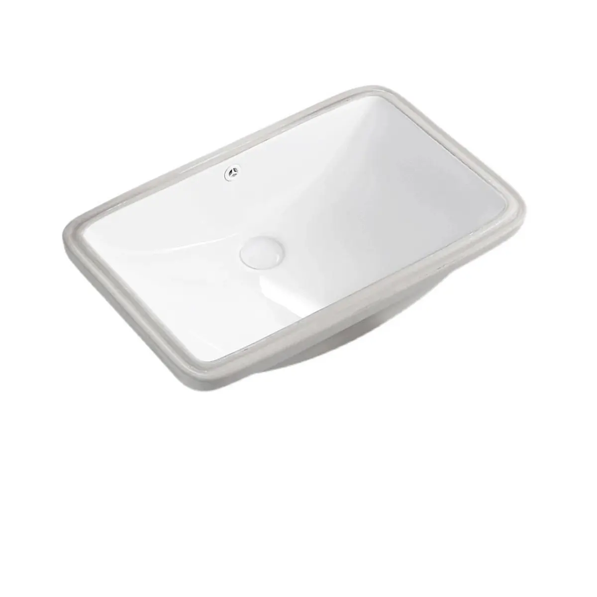 Lavamanos Bajo Cubierta 52x37 Cm Rectangular Color Blanco