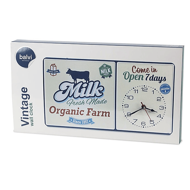 Relógio de parede Milk | Relógios de parede decorativos