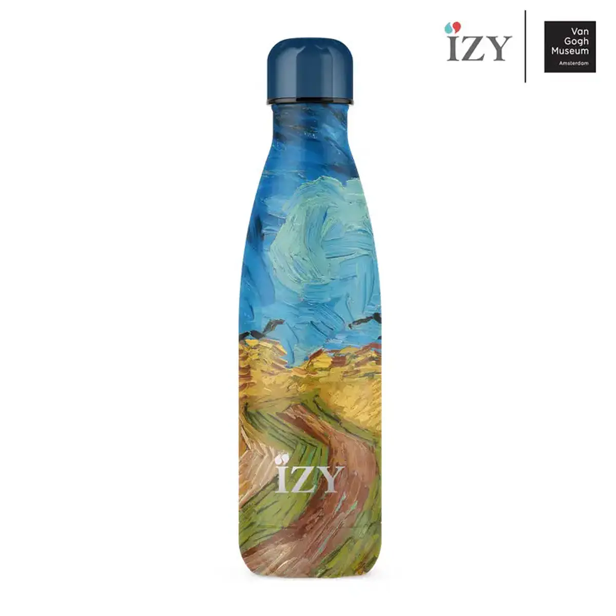 Garrafa térmica IZY Campo de Trigo com Corvos, de Van Gogh