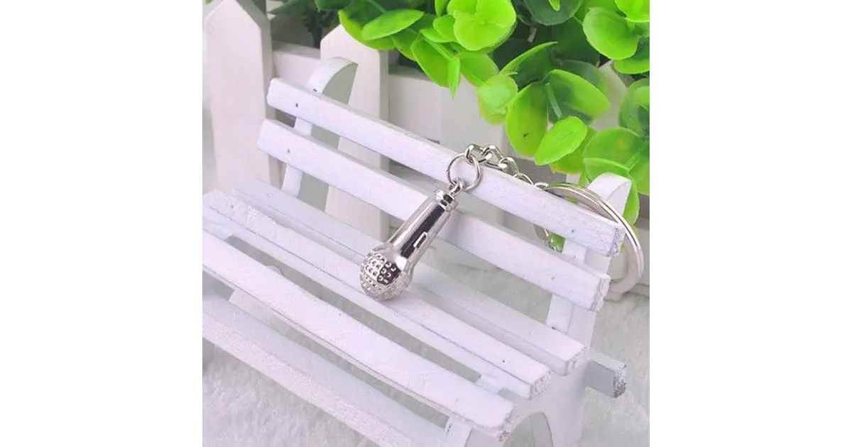Chaveiro | Porta-chaves Microfone, Design Elegante e Durável