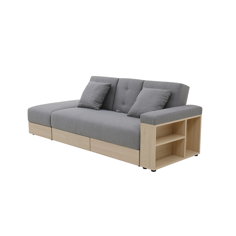 SOFÁ CAMA MODULAR ALASKA GRIS