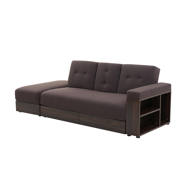 SOFÁ CAMA TRES CUERPOS ALASKA CAFÉ