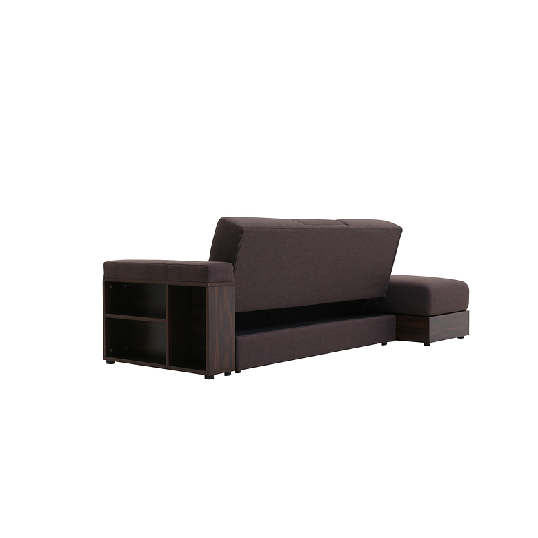 SOFÁ CAMA TRES CUERPOS ALASKA CAFÉ