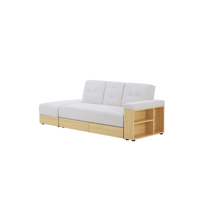 SOFÁ CAMA TRES CUERPOS ALASKA BEIGE