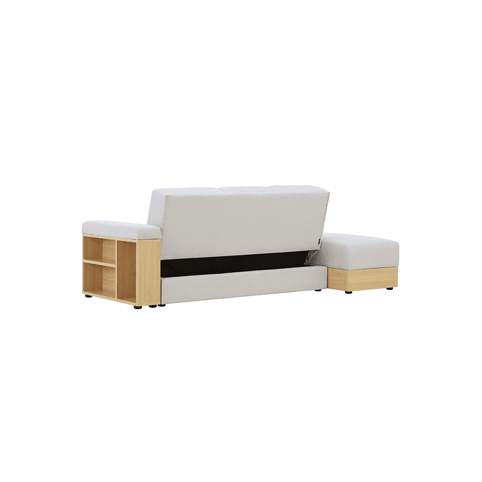 SOFÁ CAMA TRES CUERPOS ALASKA BEIGE