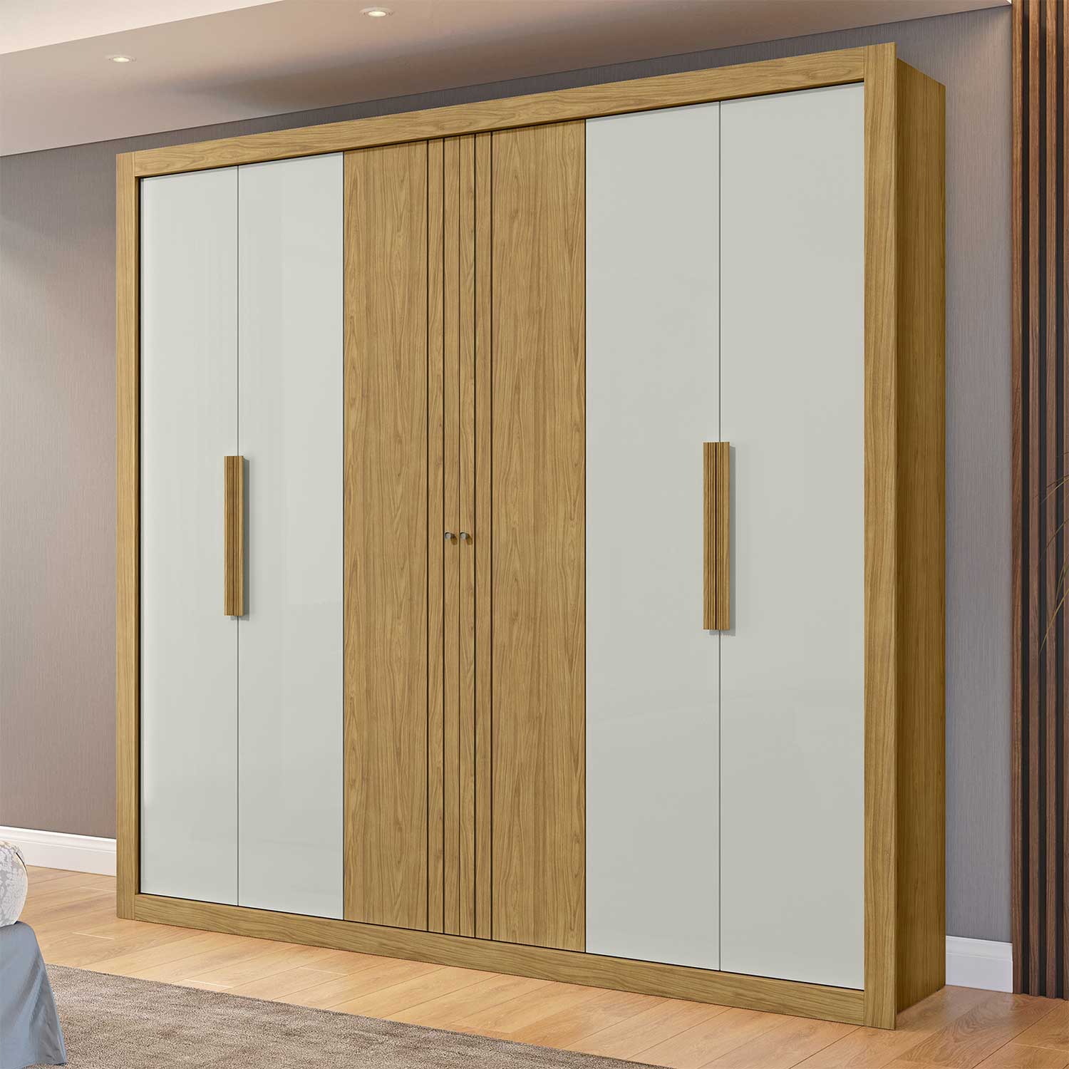 Closet 6 puertas Atelier Marrocos/ Off white 217 x 229,8 x 4