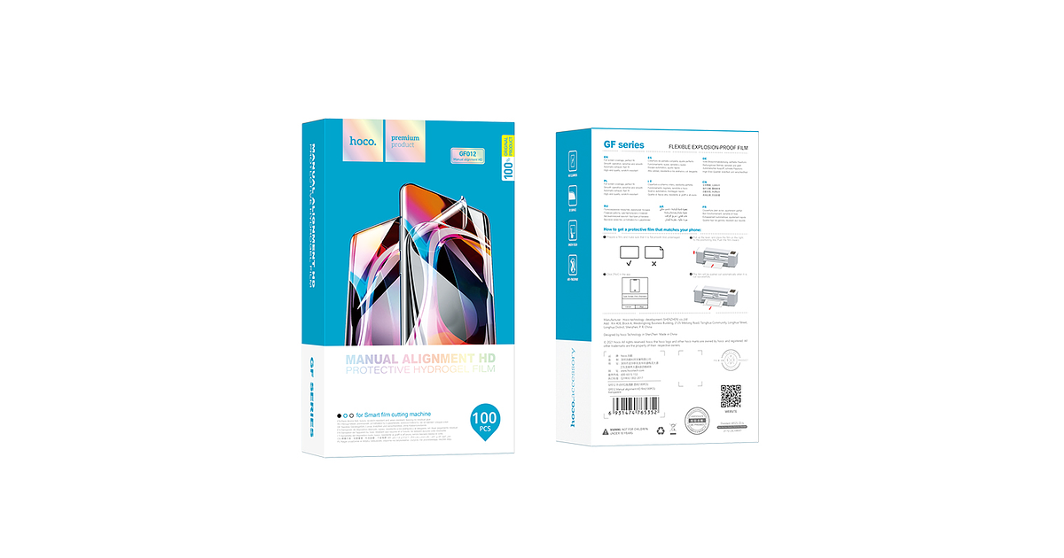 Mica Hidrogel Transparente HOCO GF012 (100 unidades)