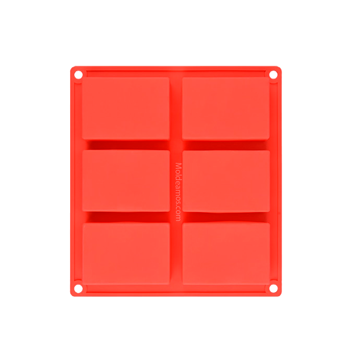 Molde rectangular de silicona