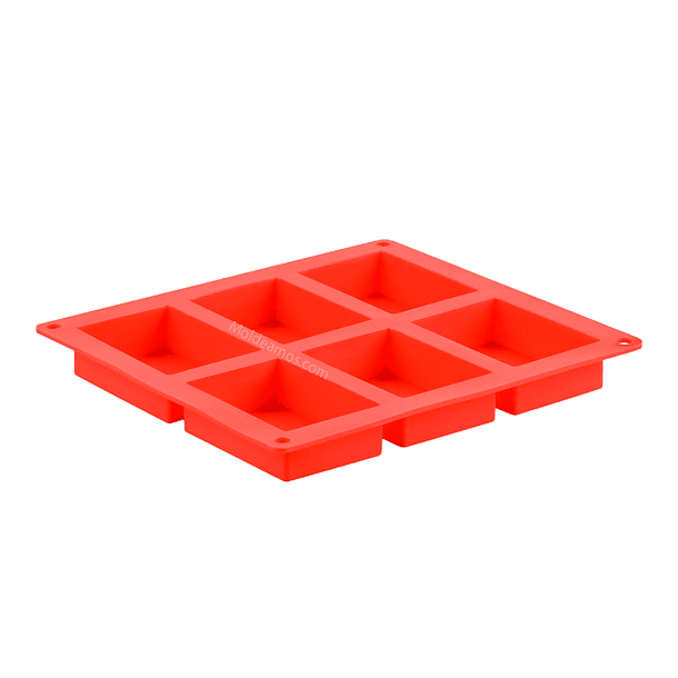 Molde rectangular de silicona