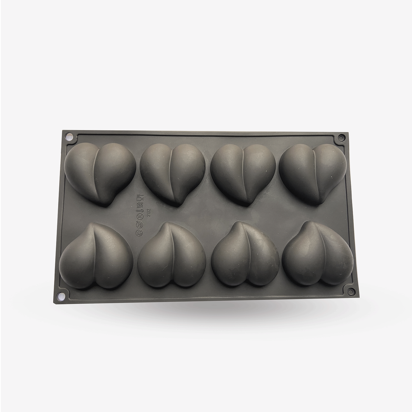 Molde de corazón punta curva