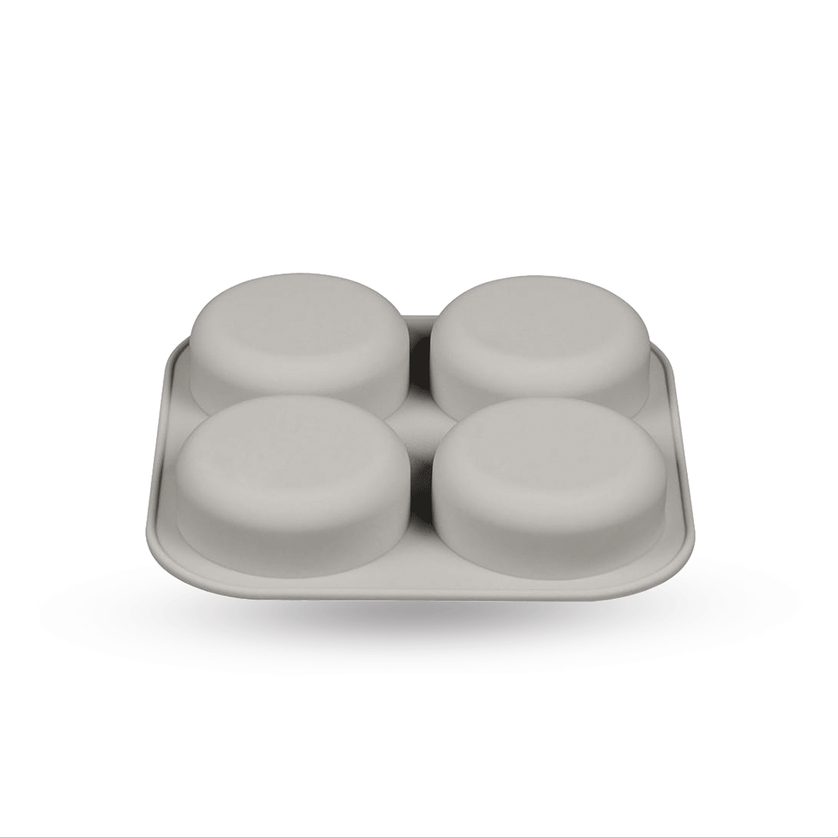 Molde circular bordes redondos 4 cavidades