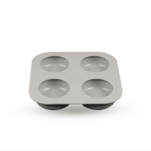 Molde circular bordes redondos 4 cavidades