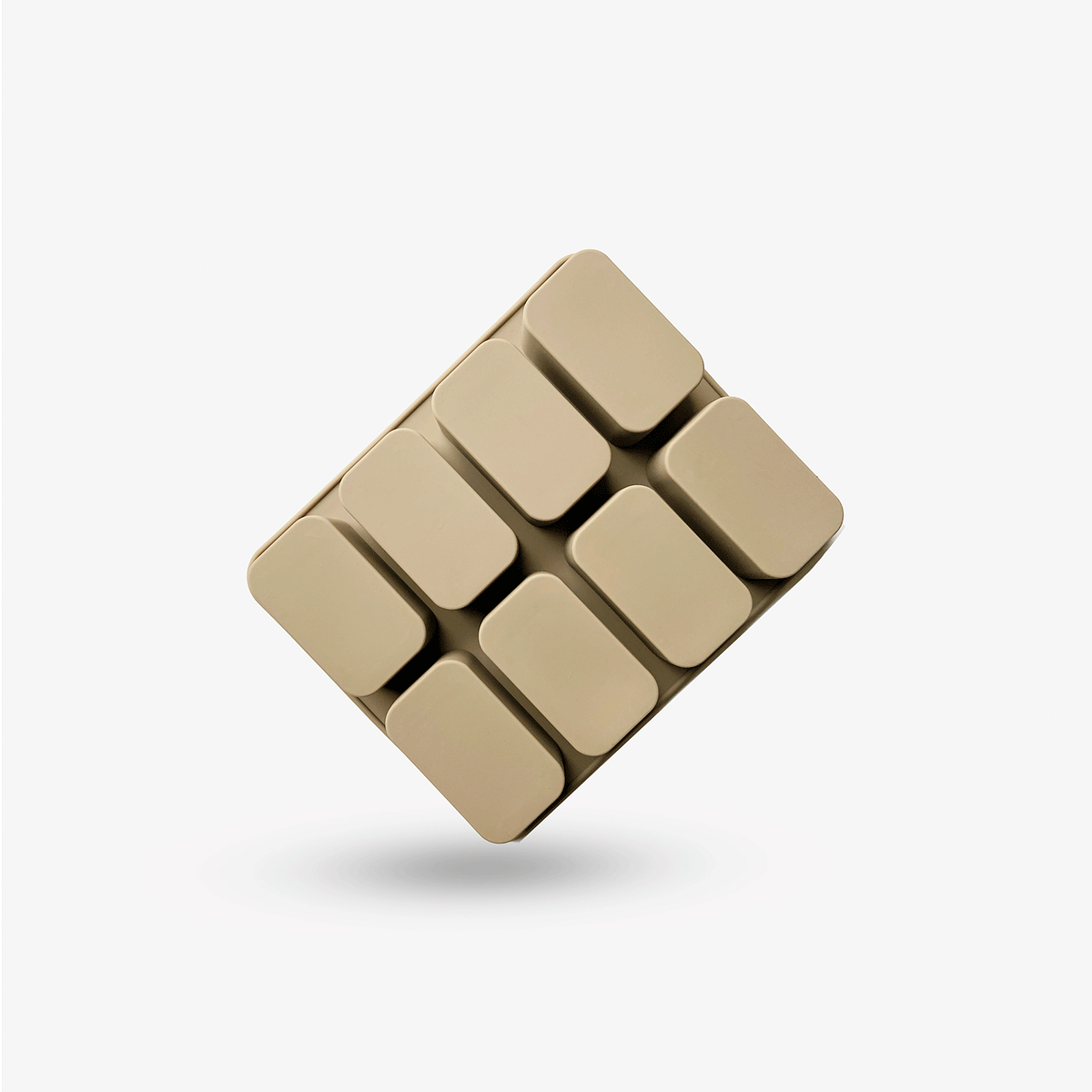 Molde rectangular borde redondo pequeño alto