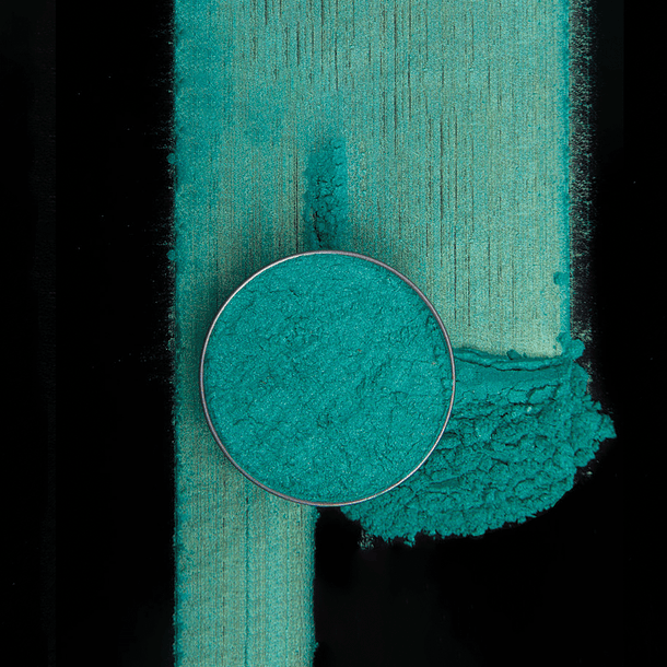 Pigmento perlado verde cosmético