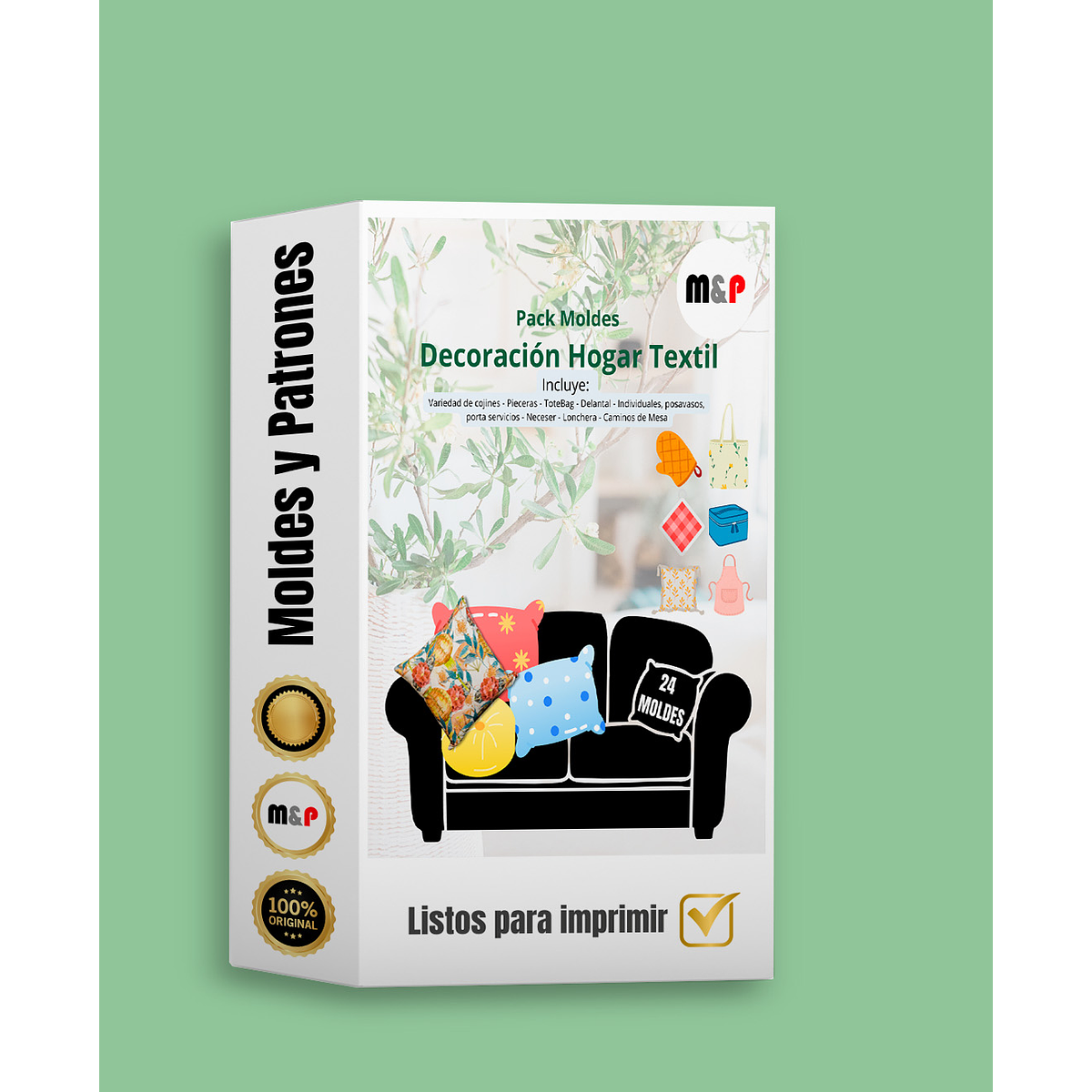 Pack de Moldes deco hogar textil