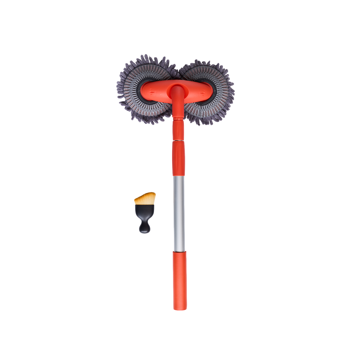 Kit Mopa extensible para lavado autos + escobilla detalles