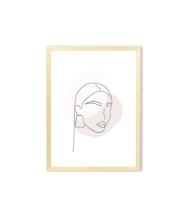 Cuadro siluetas mujer / estilo minimalista