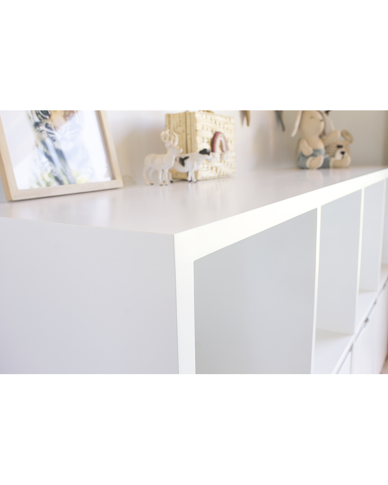 Mueble organizador con cajones / ruedas ocultas